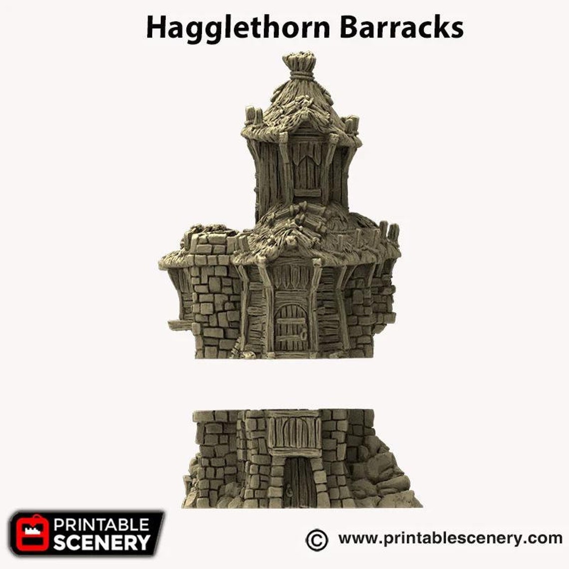 Hagglethorn Barracks Set Dnd Miniature Terrain for Dungeons - Etsy