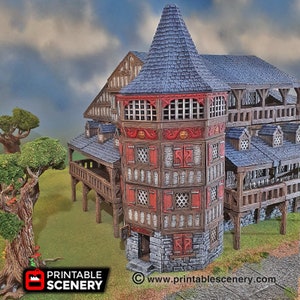 Manor Inn Tavern Modular Tiles Dnd Miniature Terrain, Dungeons and ...