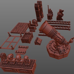 Library Modular Shelves Furniture Dnd Miniature Terrain | Dungeons and ...