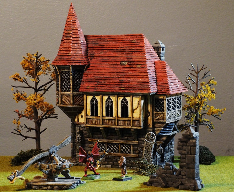 Wightwood Abbey Abbots House Dnd Miniature Terrain Dungeons | Etsy