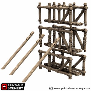 Wooden Scaffold Dnd Terrain for Dungeons and Dragons Terrain, D&D, D ...