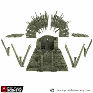 Gloaming Swampy Bamboo Throne Dnd Miniature Terrain, Dungeons and ...