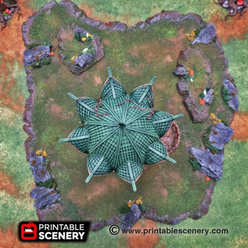 Dnd Terrain Elven Tower Aeternus | Dnd D&D 28mm Miniature Terrain ...