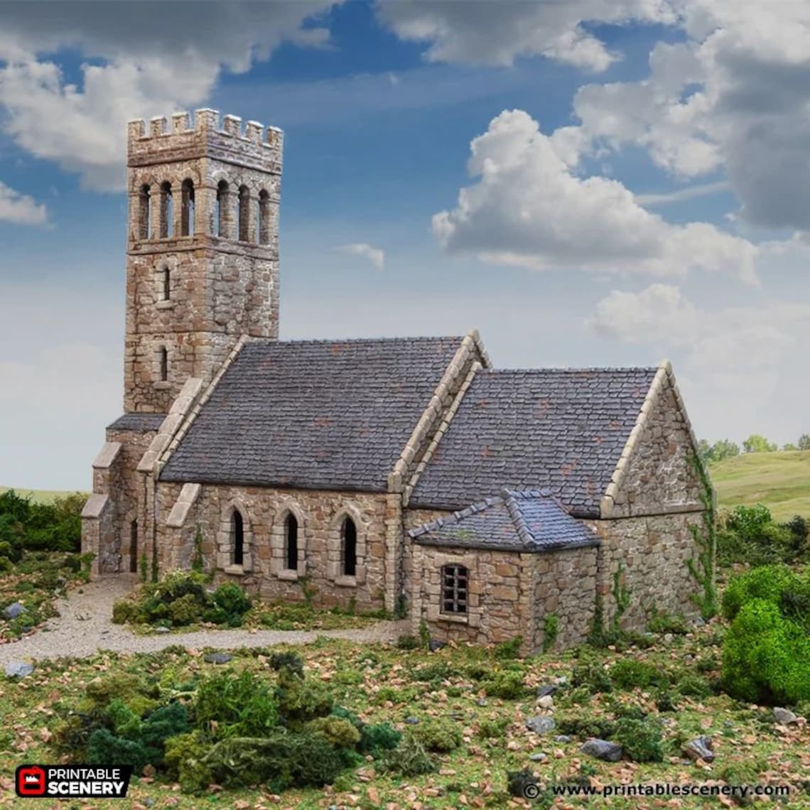 Norman Church Dnd Terrain for Dungeons and Dragons D&D D and - Etsy