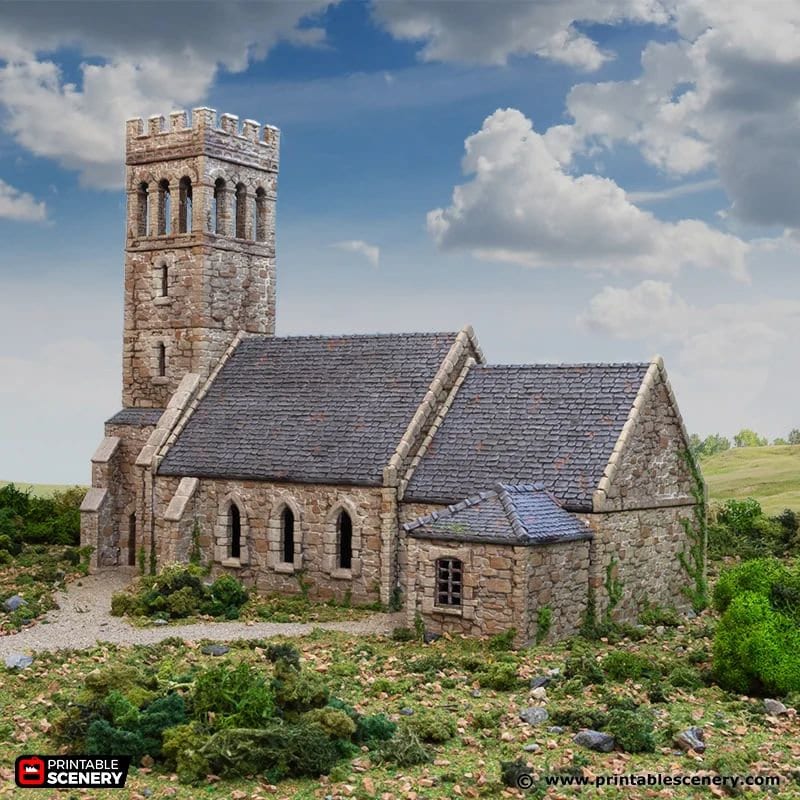 Norman Church Dnd Terrain for Dungeons and Dragons D&D D and - Etsy