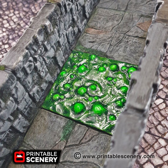 Deadly Acid Trap Openlock Dungeon Tile Dnd Miniature Terrain | Etsy