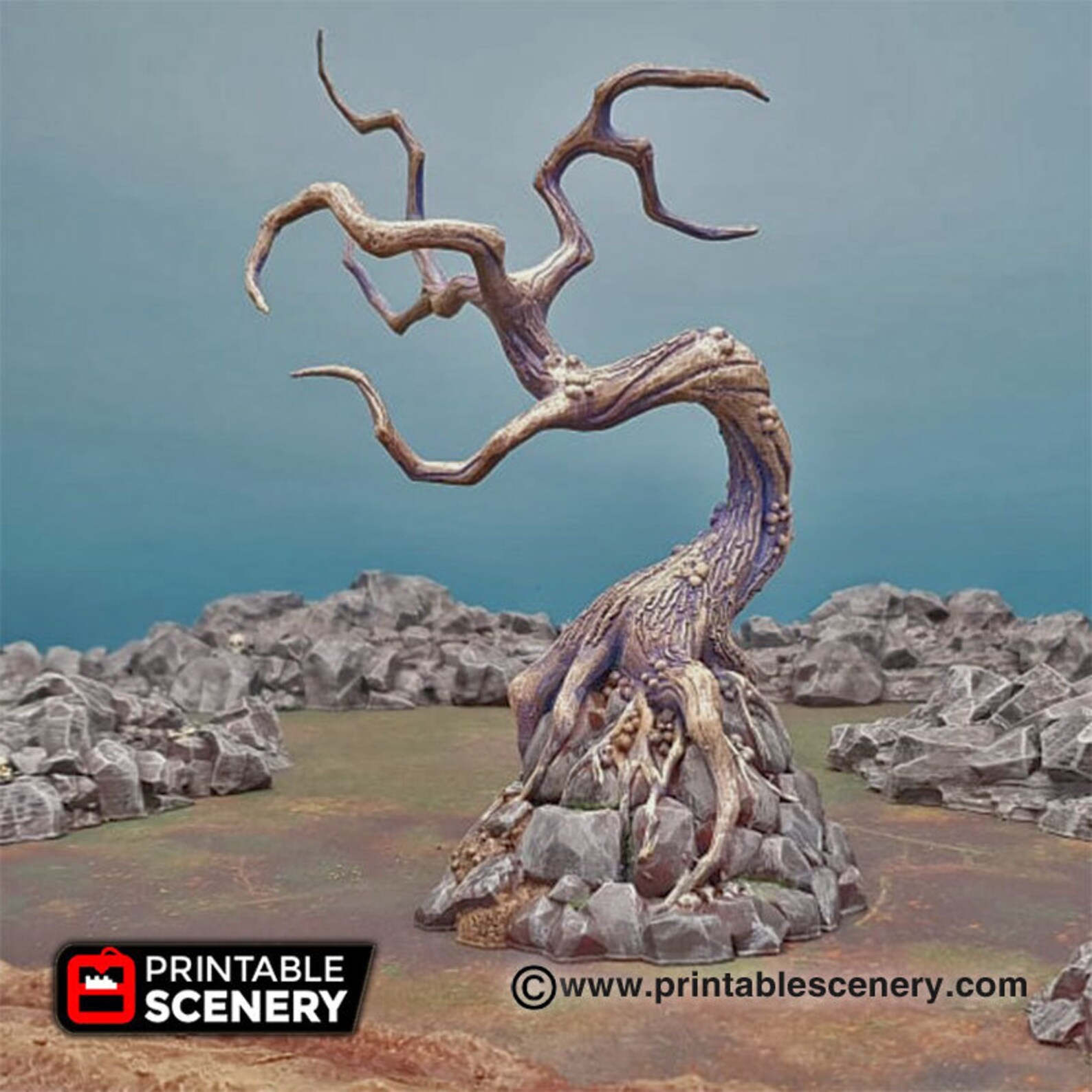 Shadowfey Evil Contorted Trees Dnd Miniature Terrain for Dungeons and ...
