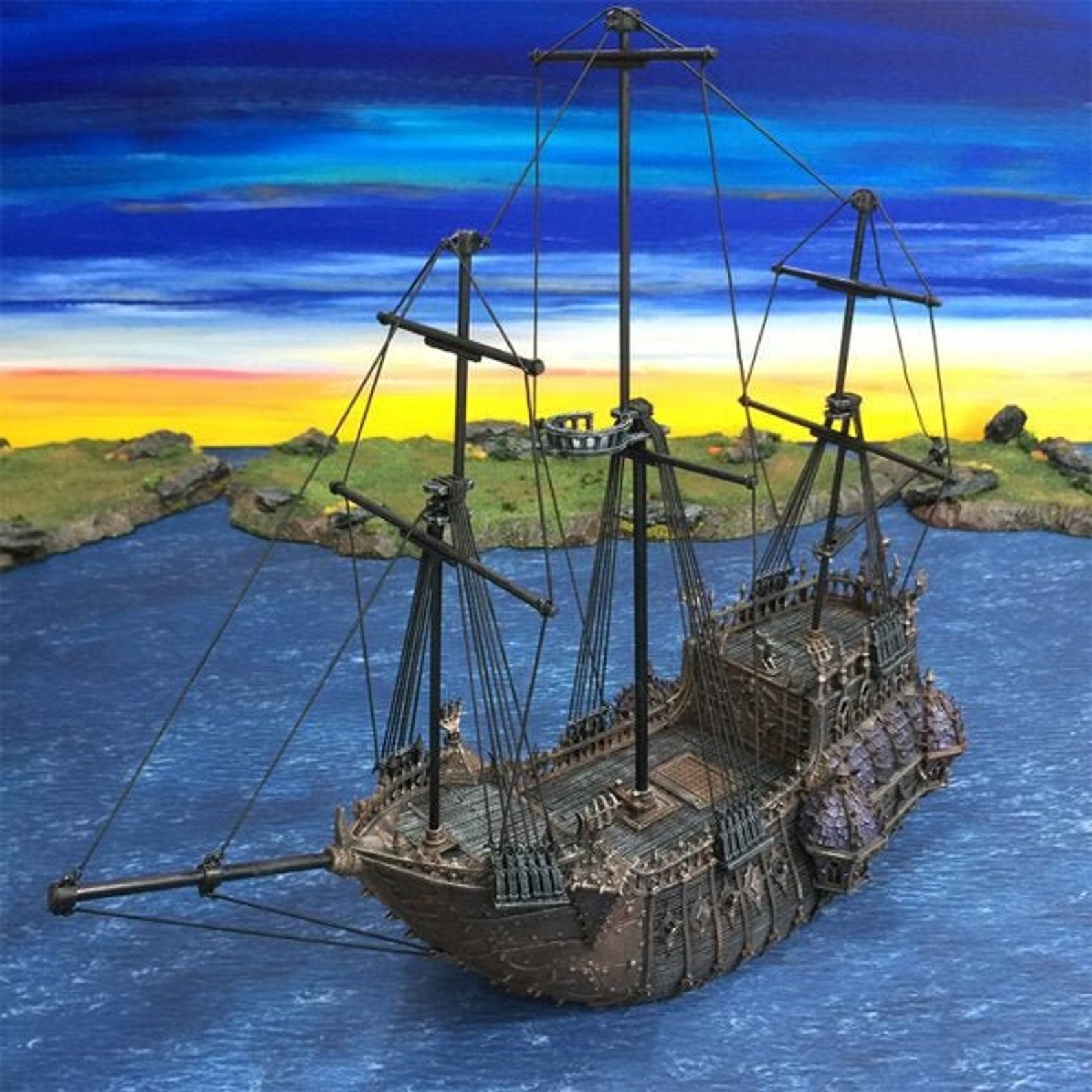 Dnd Terrain the Black Ship Pirate Ship - Dwarves, Elves and Demons ...
