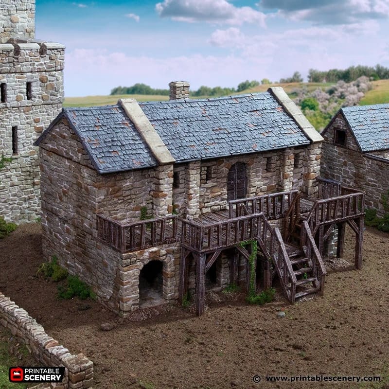 Black Rock Barracks Dnd Terrain for Dungeons and Dragons, D&D, D and D ...