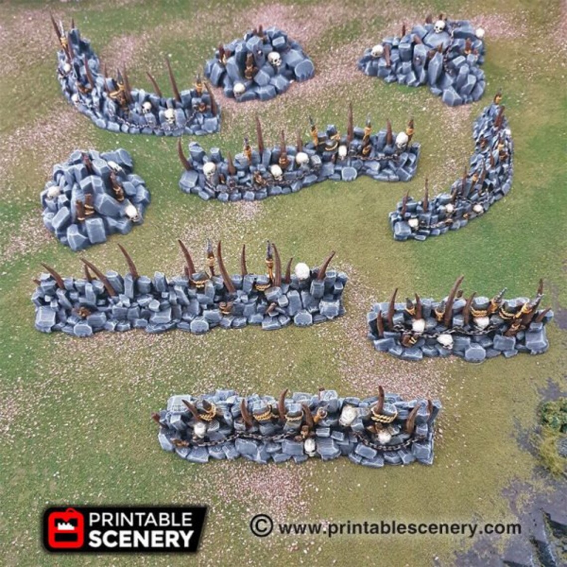 Dnd Terrain Goblin Barricades and Rubble Dwarves Elves and | Etsy