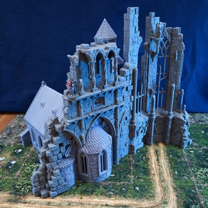 Ruined Rebuild Church Dnd Miniature Terrain for Dungeons and Dragons, D&D, D and D, Wargaming ...