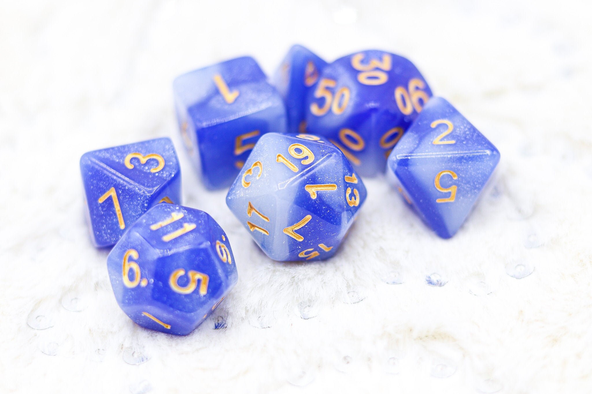 Box D&D Pathfinder Sea of Neptune DnD Dice Set For Dungeons and Dragons ...