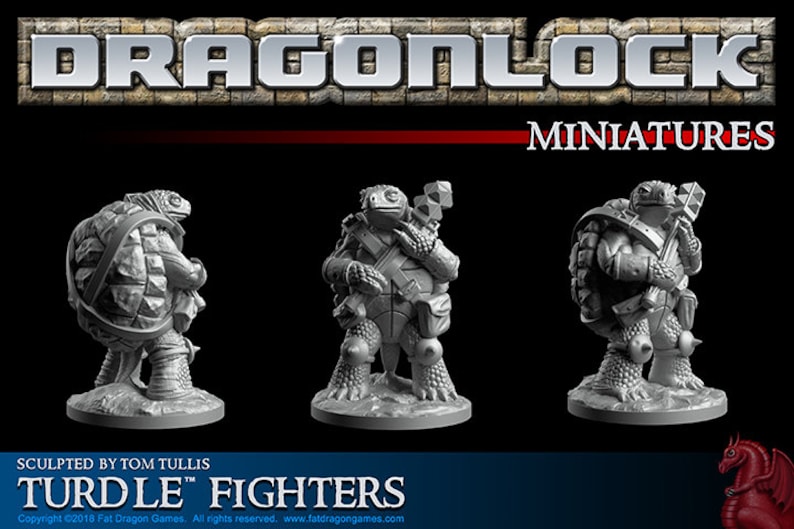 Dnd Miniature Turtle Fighters 28mm | Dnd | Pathfinder | Pathfinder ...