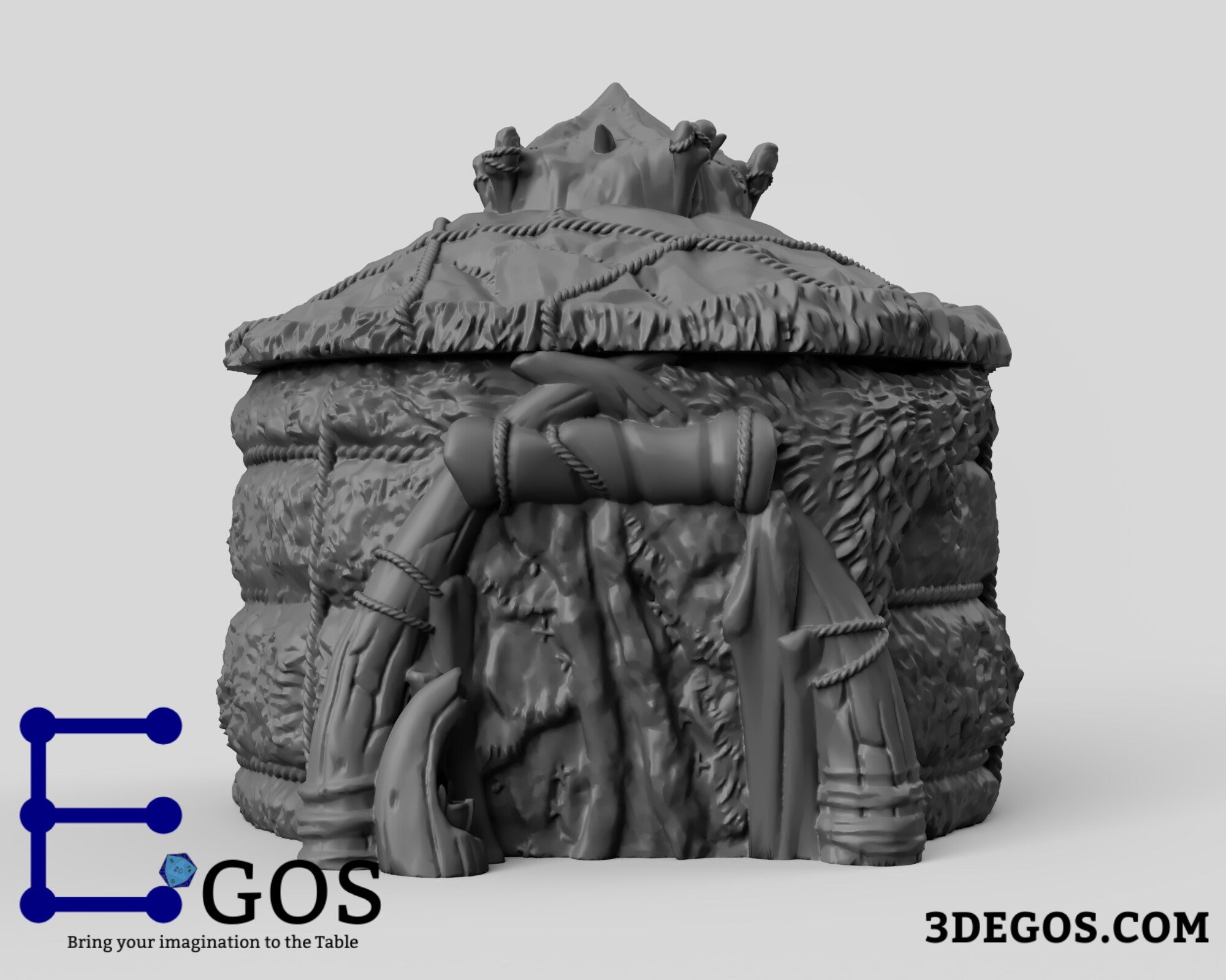 Wintertide Winter Hut DnD Miniature Terrain for Dungeons and | Etsy