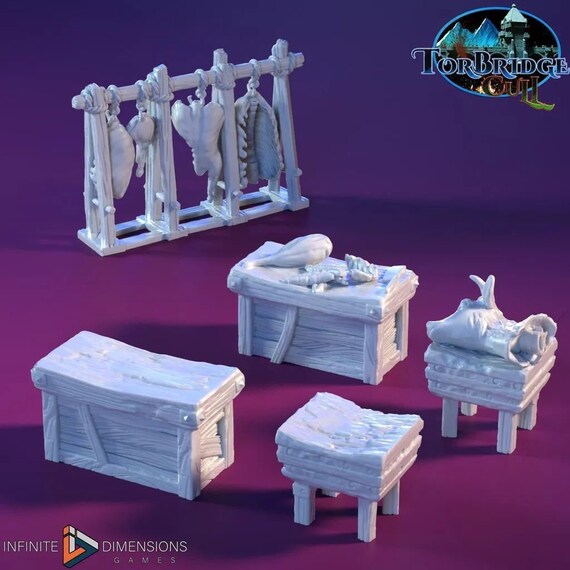 Torbridge Cull Butcher Essentials Dnd Miniature Terrain for - Etsy