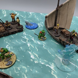 Three Ships and Boats Set Dnd Terrain for Dungeons and Dragons Terrain ...