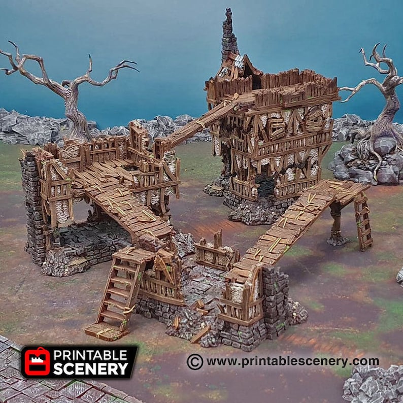 Gangways, Stairs and Ladders Dnd Miniature Terrain for Dungeons and ...