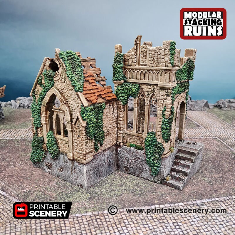 Shadowfey Bell Tower and Sept Dnd Miniature Terrain for Dungeons and ...