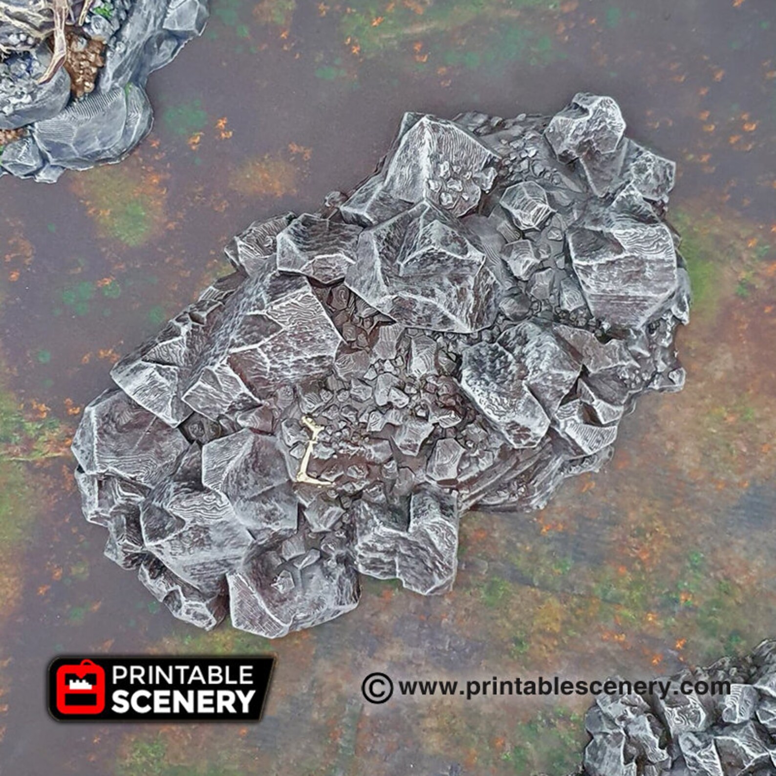 Shadowfey Jagged Rocks Scatter Dnd Miniature Terrain for Dungeons and ...