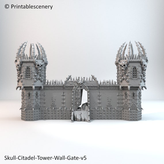 Citadel Grimskull Demon Dnd Miniature Terrain for Dungeons and | Etsy