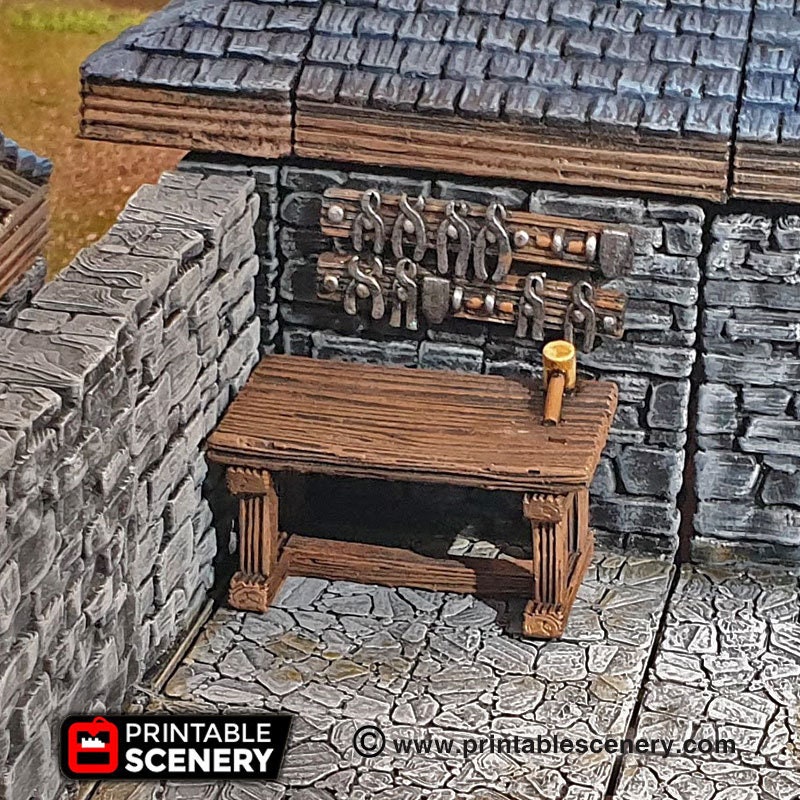 3DEGOS Smithy Tools Blacksmith Furniture Set Dnd Miniature - Etsy