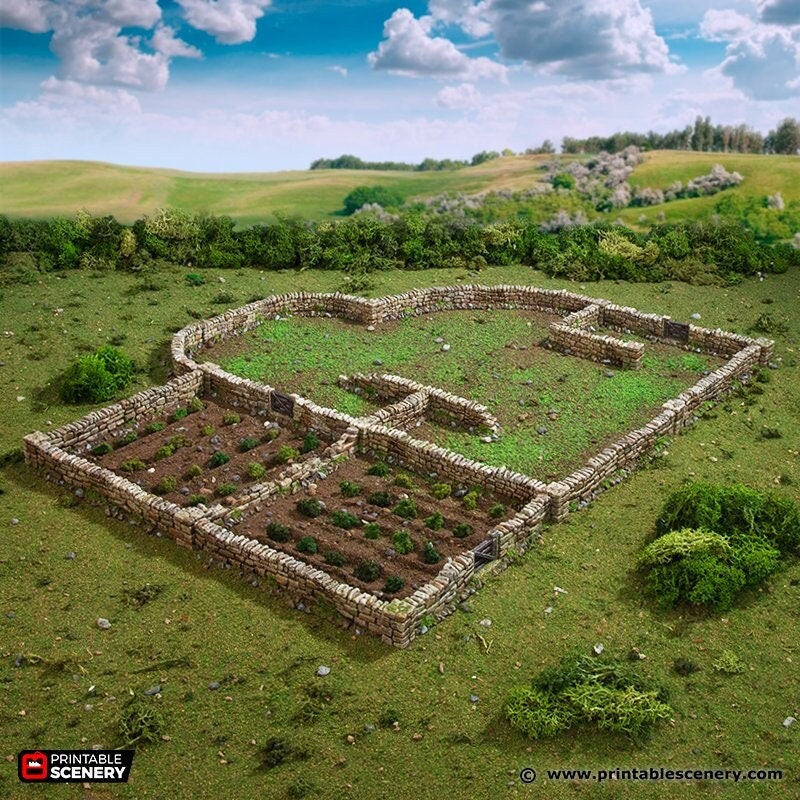 Country Low Walls Dnd Terrain for Dungeons and Dragons D&D D - Etsy