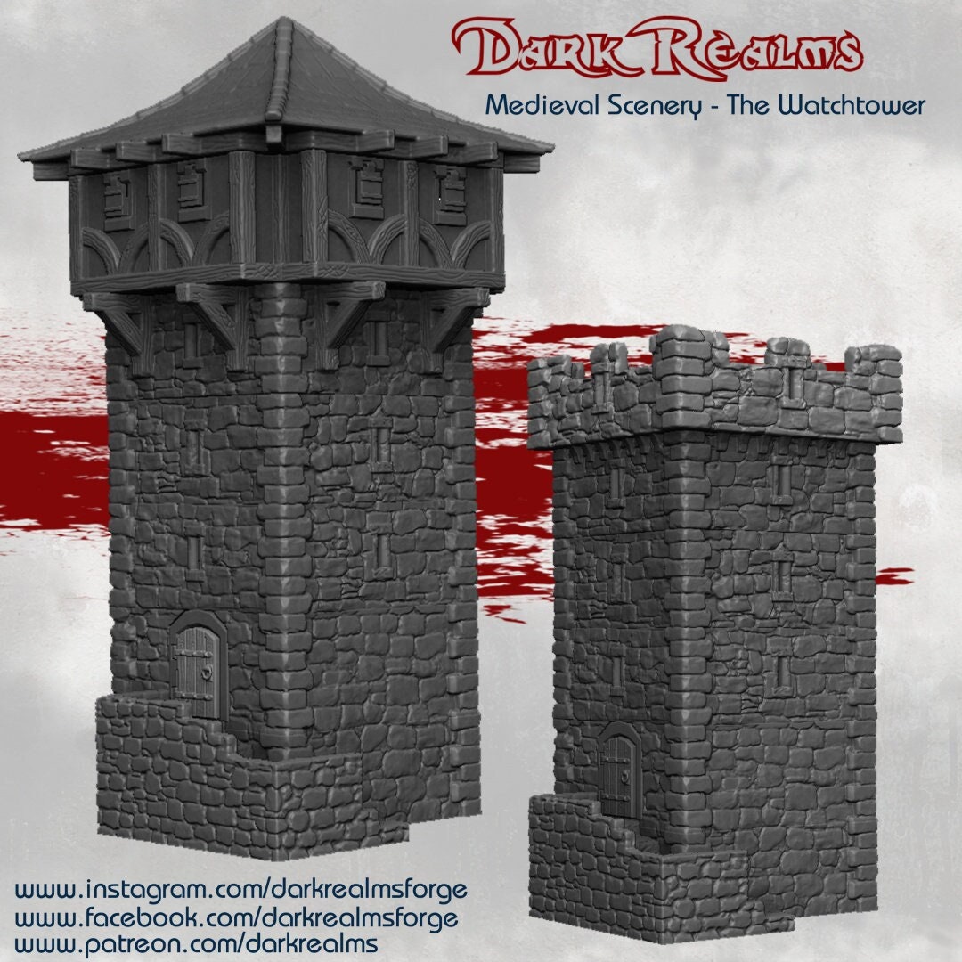 Dark Realms the Watchtower Dnd Miniature Terrain for Dungeons and ...