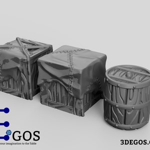Wintertide Dog Sleds Dnd Miniature Terrain for Dungeons and Dragons, D ...