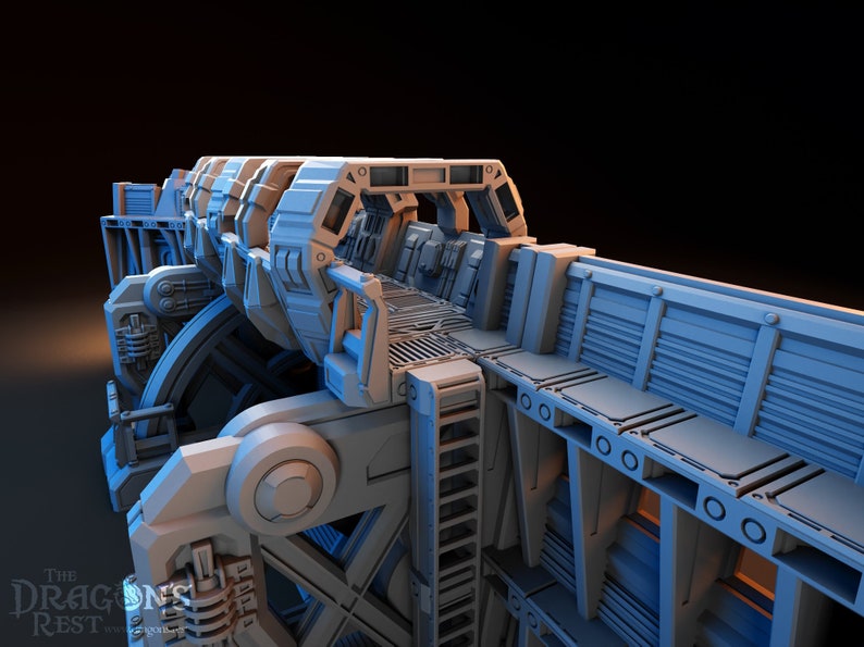 28mm Wargaming Defense Gate and Wall Terrain | Star Wars Legion ...