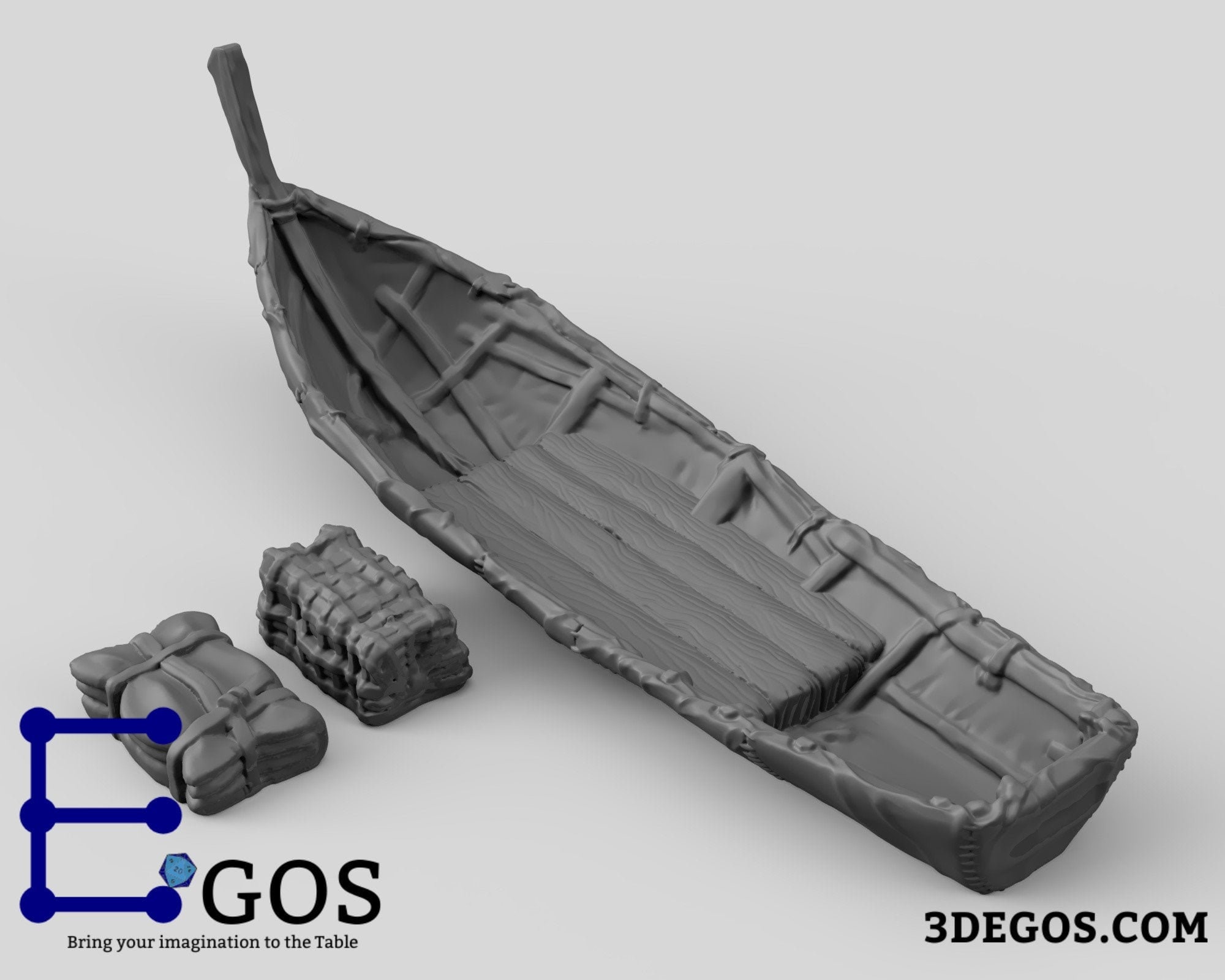 Wintertide Fishing Boat Dnd Miniature Terrain for Dungeons and Dragons ...