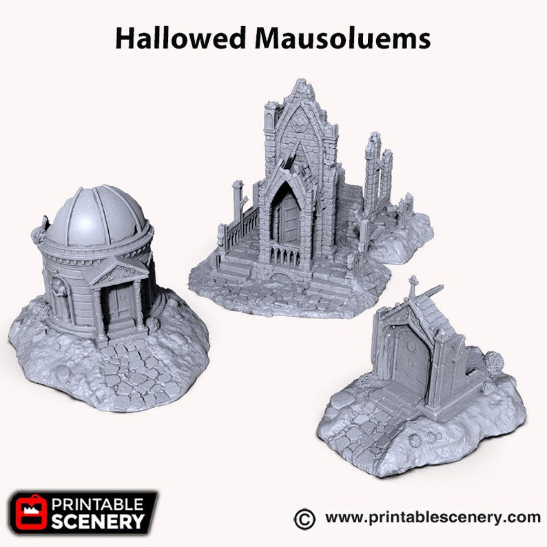 Shadowfey Hallowed Mausoleums Dnd Miniature Terrain for | Etsy