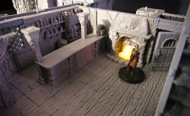 Roadside Inn Dnd Miniature Terrain for Dungeons and Dragons | Etsy