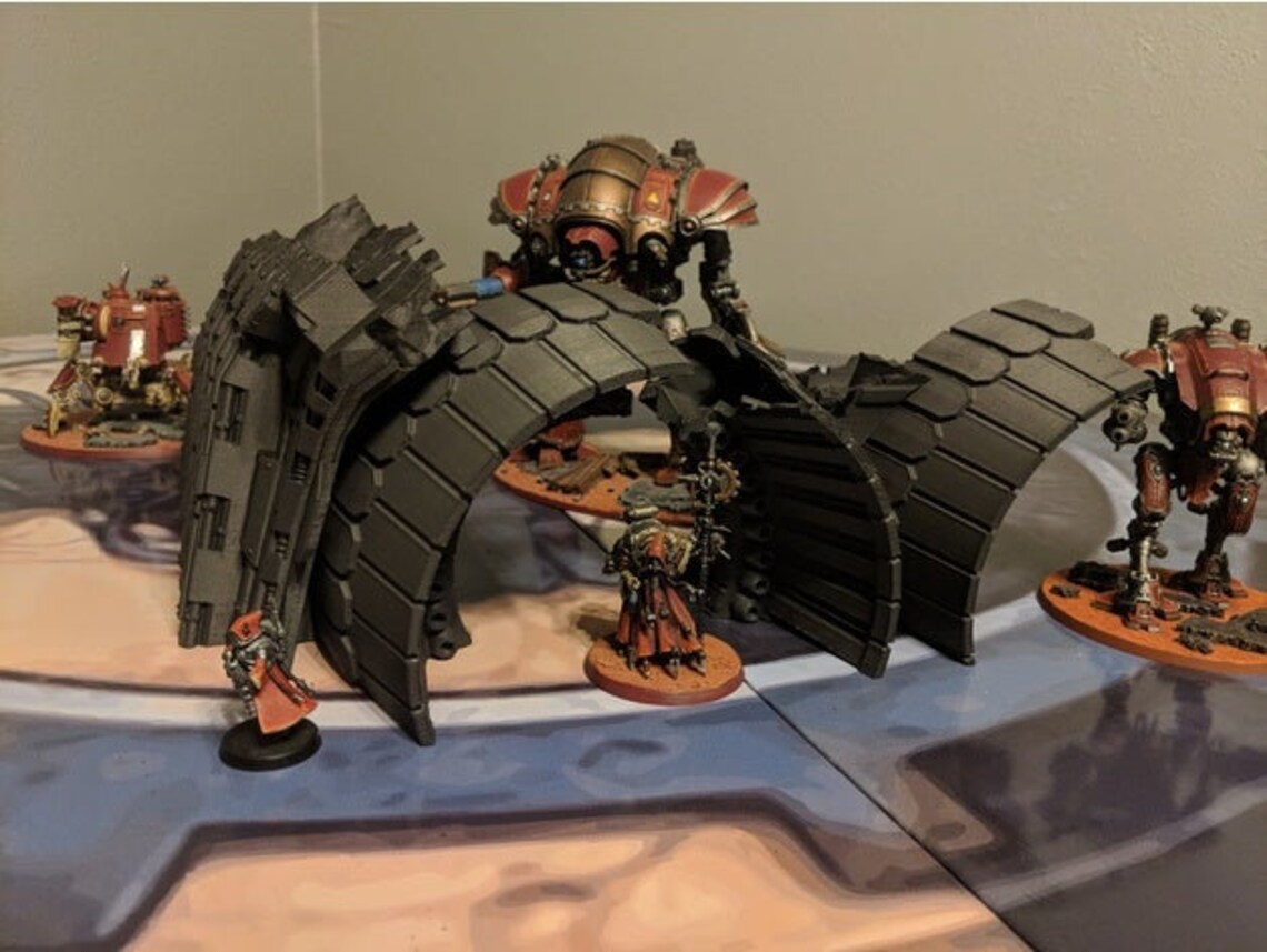 28mm Terrain Massive Gothic Spaceship Wreck Part A Terrain - Etsy