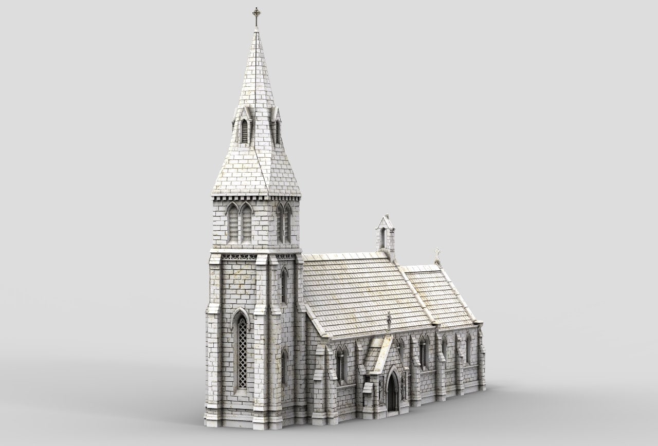 Medieval Church Dnd Miniature Terrain for Dungeons and | Etsy UK