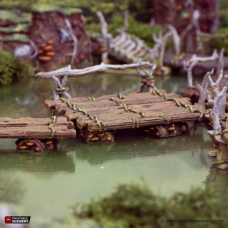 Gloaming Swamp Walkways Set Dnd Terrain, Dungeons and Dragons Terrain ...