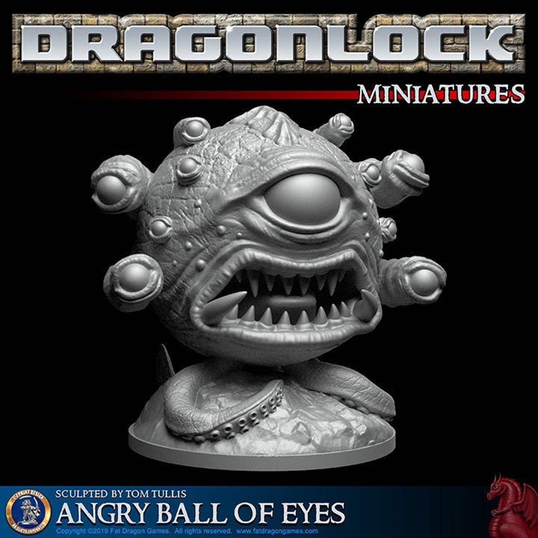 Dnd Miniature Angry Ball of Eyes ABE | Dnd | Pathfinder | Pathfinder ...