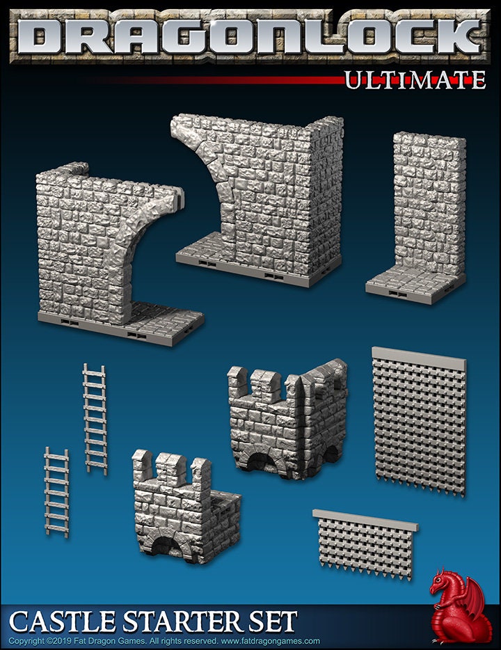 Dnd Terrain Castle Set Dnd Terrain Pathfinder D and D - Etsy