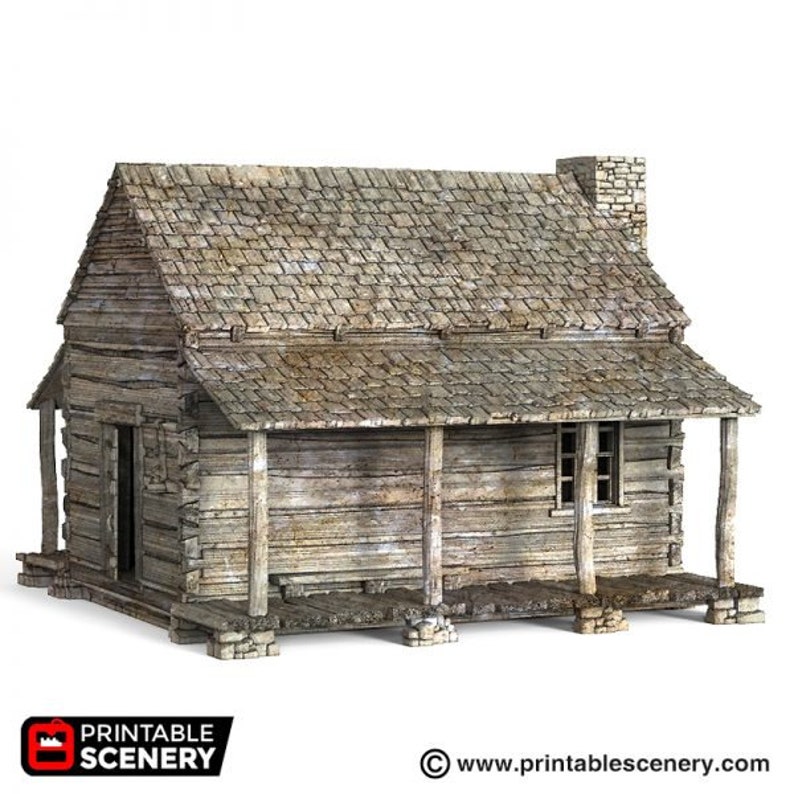 Dnd Terrain the Log Cabin Miniature Pathfinder D&D Tabletop - Etsy