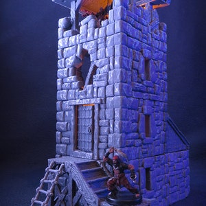 Medieval Modular Watchtower Dnd Miniature Terrain 15mm 28mm 32mm | D&D ...