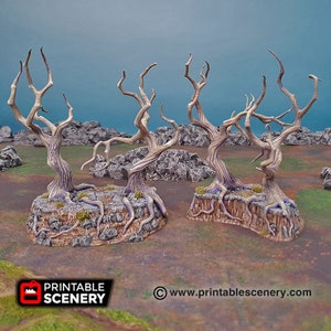 Shadowfey Gloomy Gully Trees Dnd Miniature Terrain for Dungeons and ...