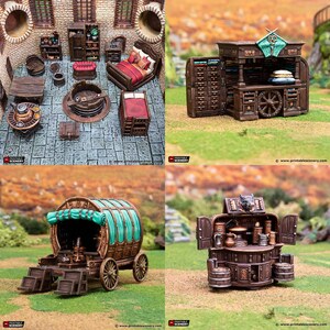 Complete Dnd Furniture Terrain Bundle Set Dnd Miniature Terrain ...