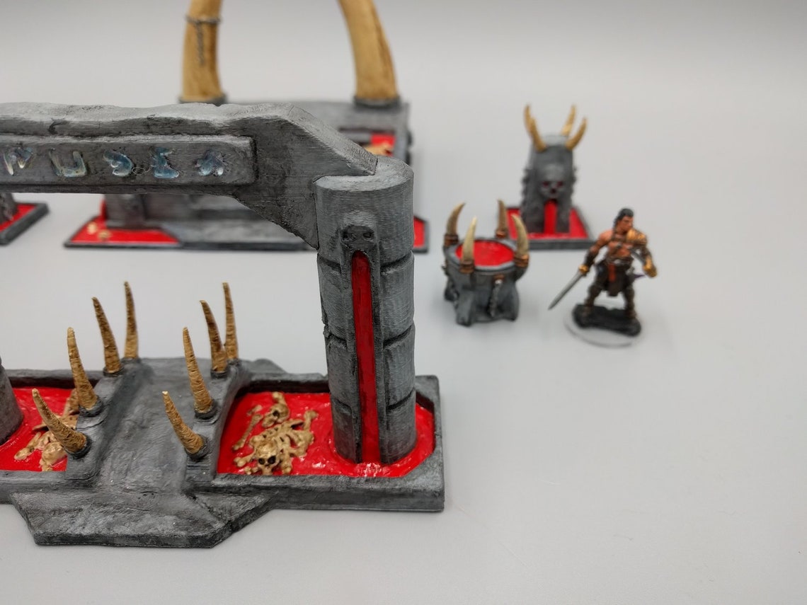 Evil Abyss Blood and Bone Dnd Miniature Terrain Dungeons and | Etsy