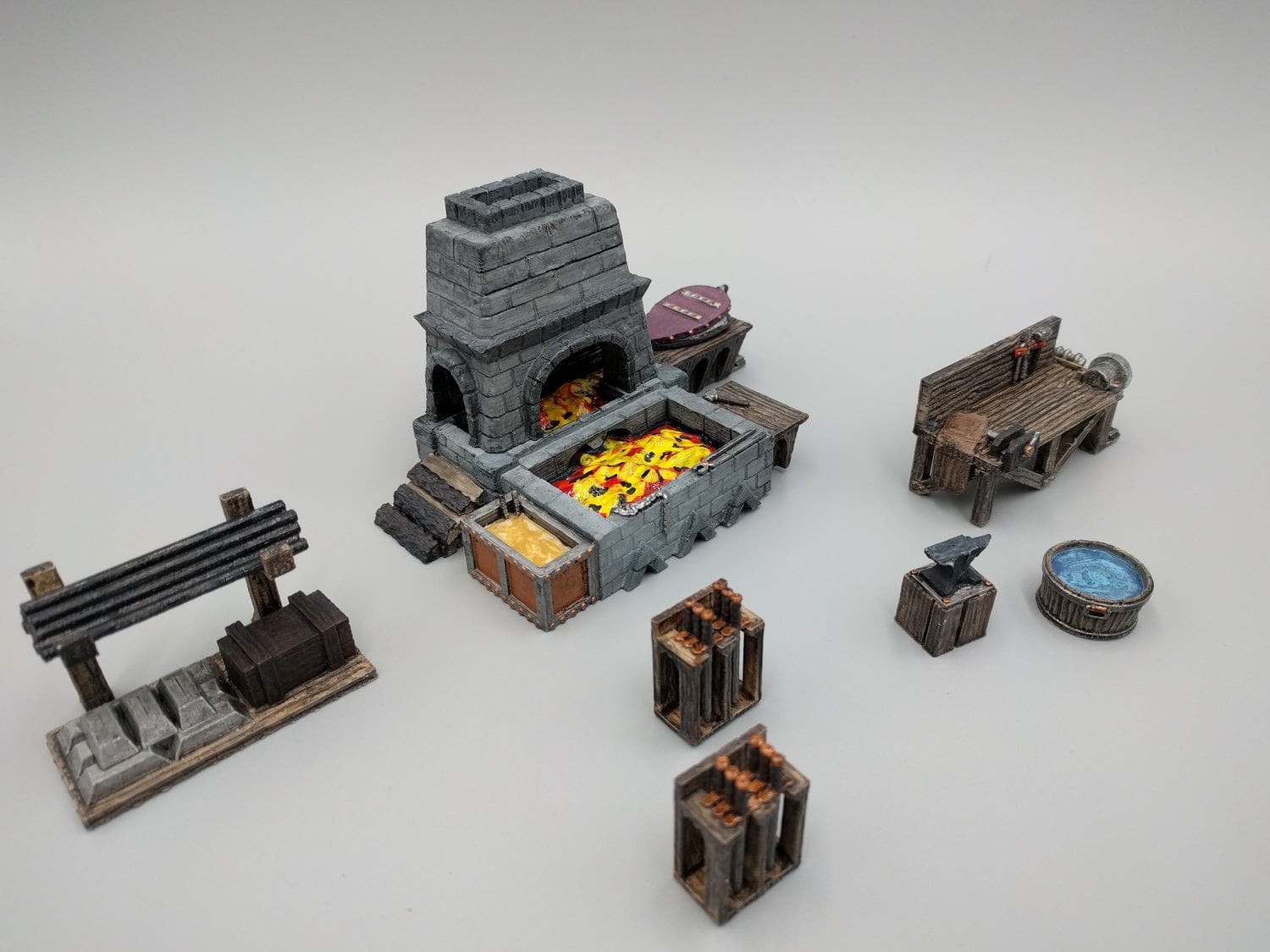Blacksmith and Forge Dnd Miniature Terrain Dungeons and - Etsy