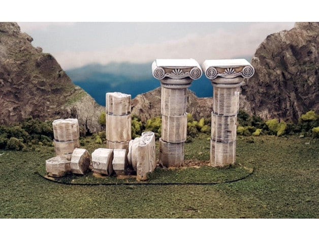 Roman Columns Scatter Terrain Dnd Pathfinder Forestgrave - Etsy