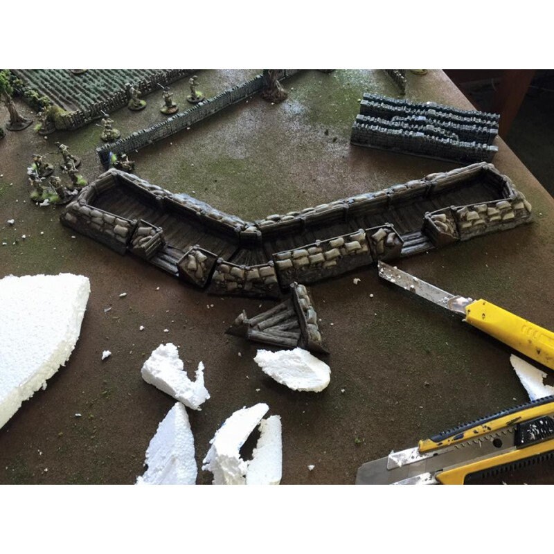 WII Army Trench Set Dnd Miniature Wargaming Terrain for Dungeons and ...