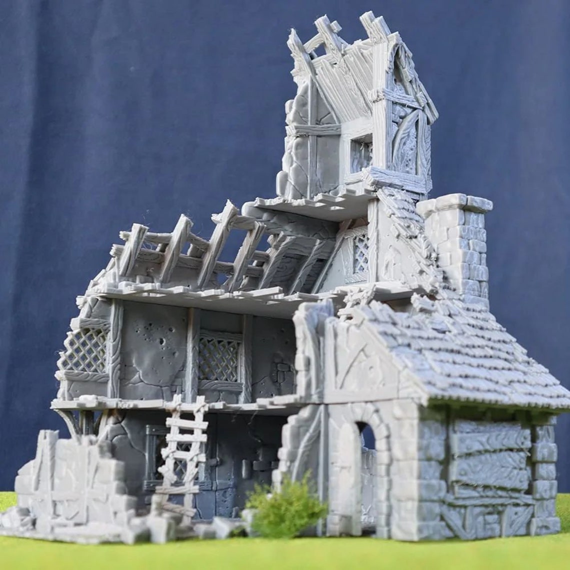Ruined Mansion Dnd Miniature Terrain for Dungeons and Dragons - Etsy