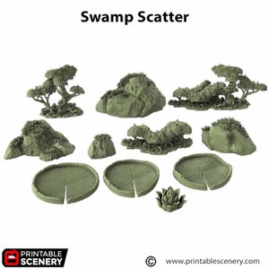 Gloaming Swamp Scatter Dnd Miniature Terrain, Dungeons and Dragons ...