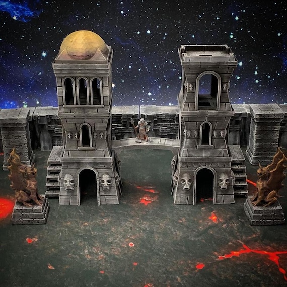 Hell City of Dis DnD Miniature Terrain Dungeons and Dragons | Etsy