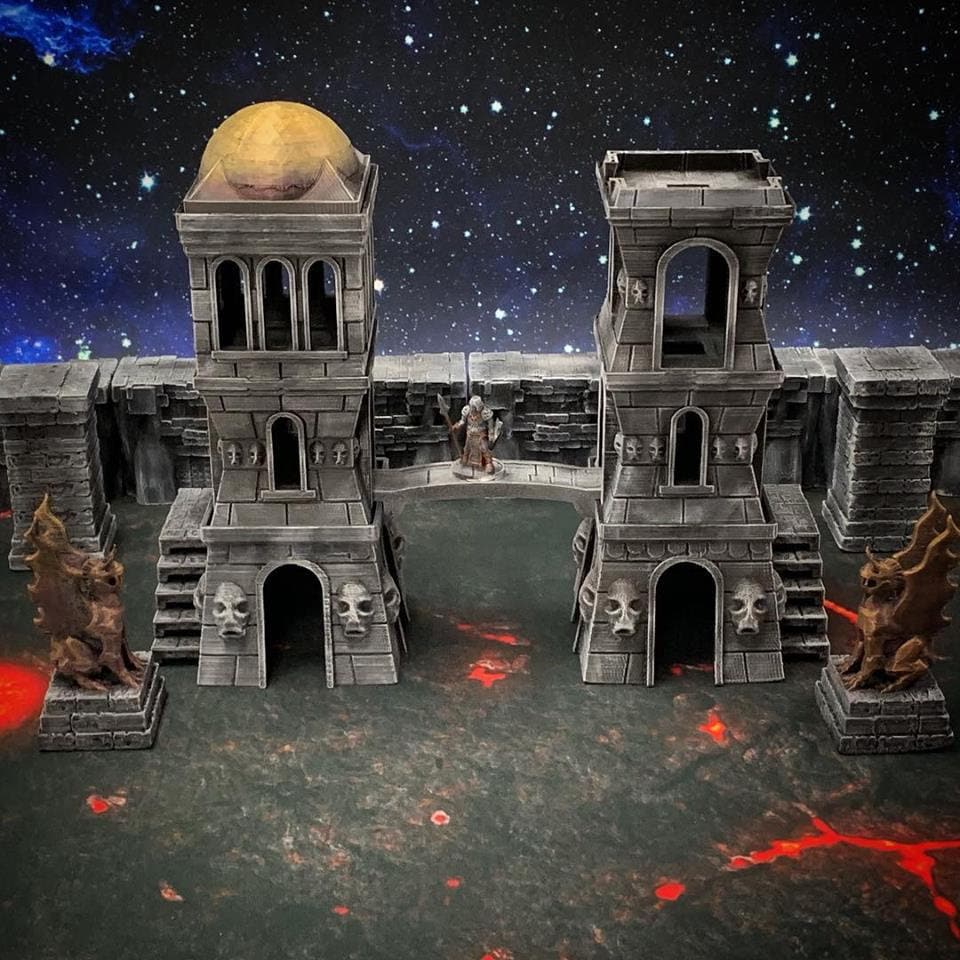 Hell City of Dis DnD Miniature Terrain Dungeons and Dragons | Etsy