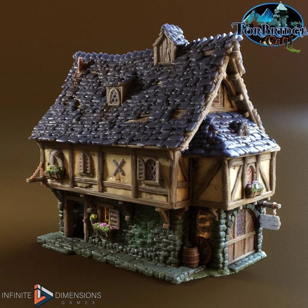 Torbridge Milat’s Townhouse Set Dnd Miniature Terrain for Dungeons and ...